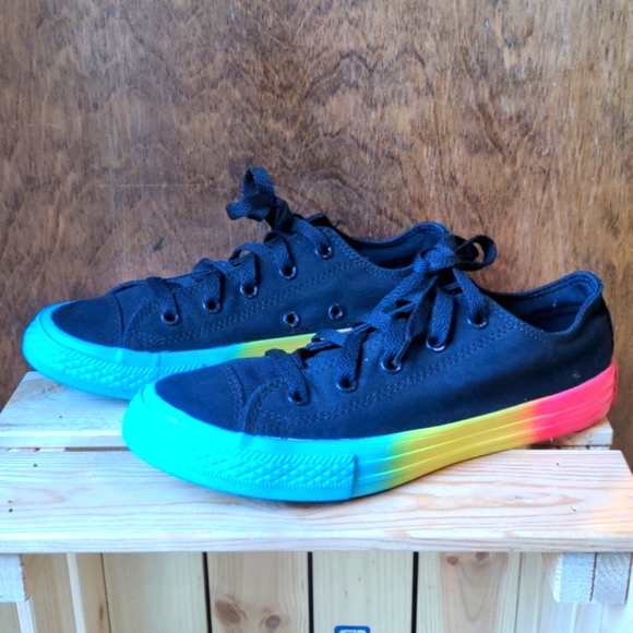 Converse | Shoes | Converse Kids Rainbow Ice Chuck Taylor Low Top ...